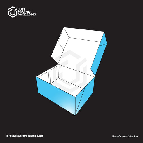 Four Corner Cake Box – Just Custom Packaging